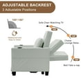 Aukfa Convertible Sleeper Sofa Chair, Futon Chair Bed with USB Ports ...