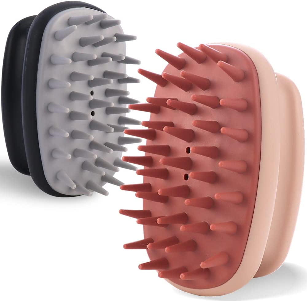 Hottest Hair Shampoo Brush, [2 Pack] Hair Scalp Scrubber Shampoo Brush ...