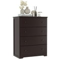 Homfa 4 Drawer Dresser, 37"H Dresser Chest with Drawers for Bedroom ...