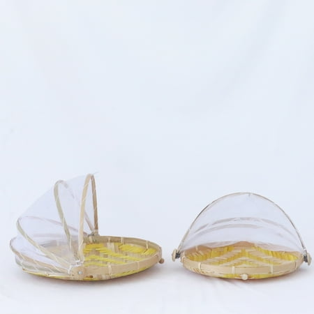 Food Serving Tent Basket Hand-Woven Bamboo Serving Bamboo Serving ...