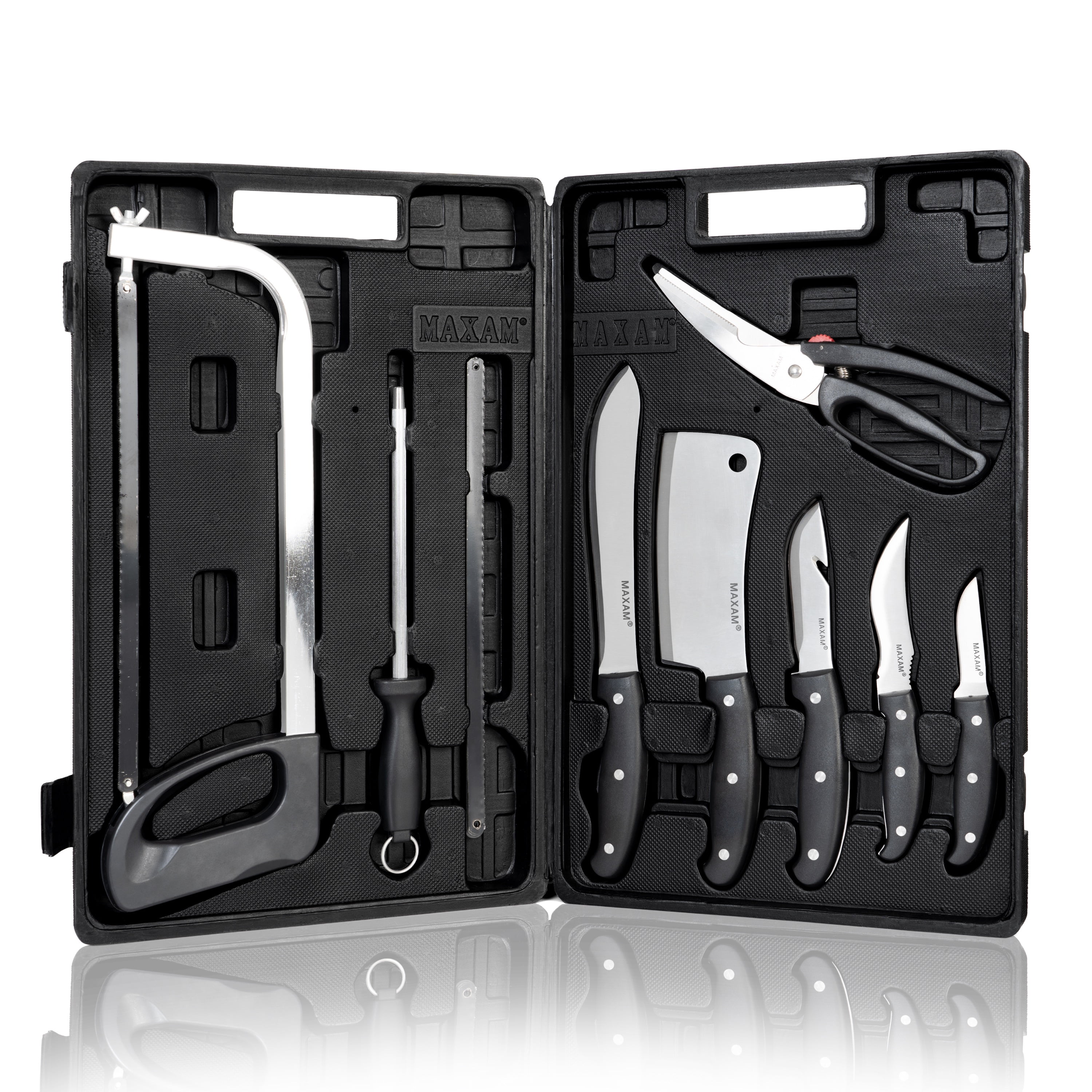 Butcher Set for Hunters 13pc Game Processing Set - The Perfect Gift for ...