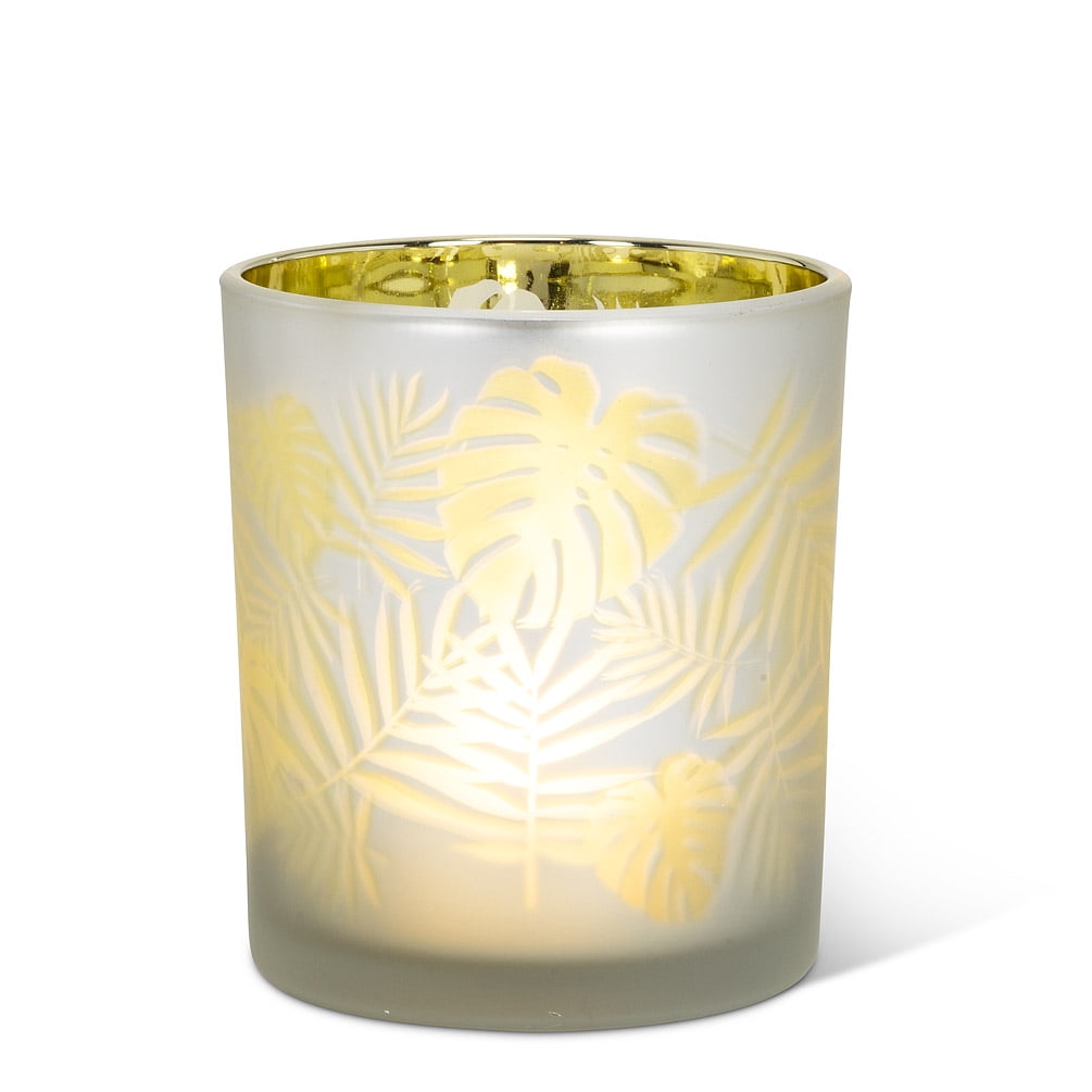 Set of 6 Large Frost Leaf Tealight - Walmart.com