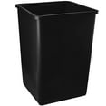 PRO&Family 140 Qt. / 35 Gallon / 132 Liters Black Square Trash Can. Trash Bin Kitchen Garbage ...