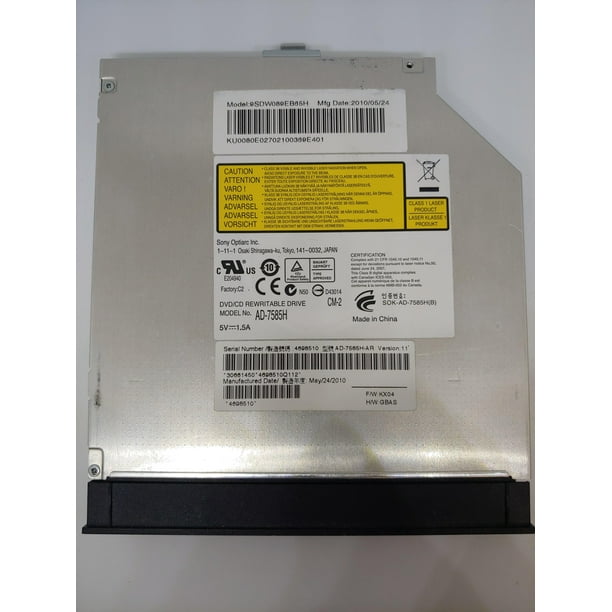Sony CD / DVD RW DL Optical Drive Sourced from Working Laptop AD-7585H ...