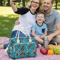 Bulopur Dachshund Quilted Lunch Bag for Women Adorable Insulated Lunch ...