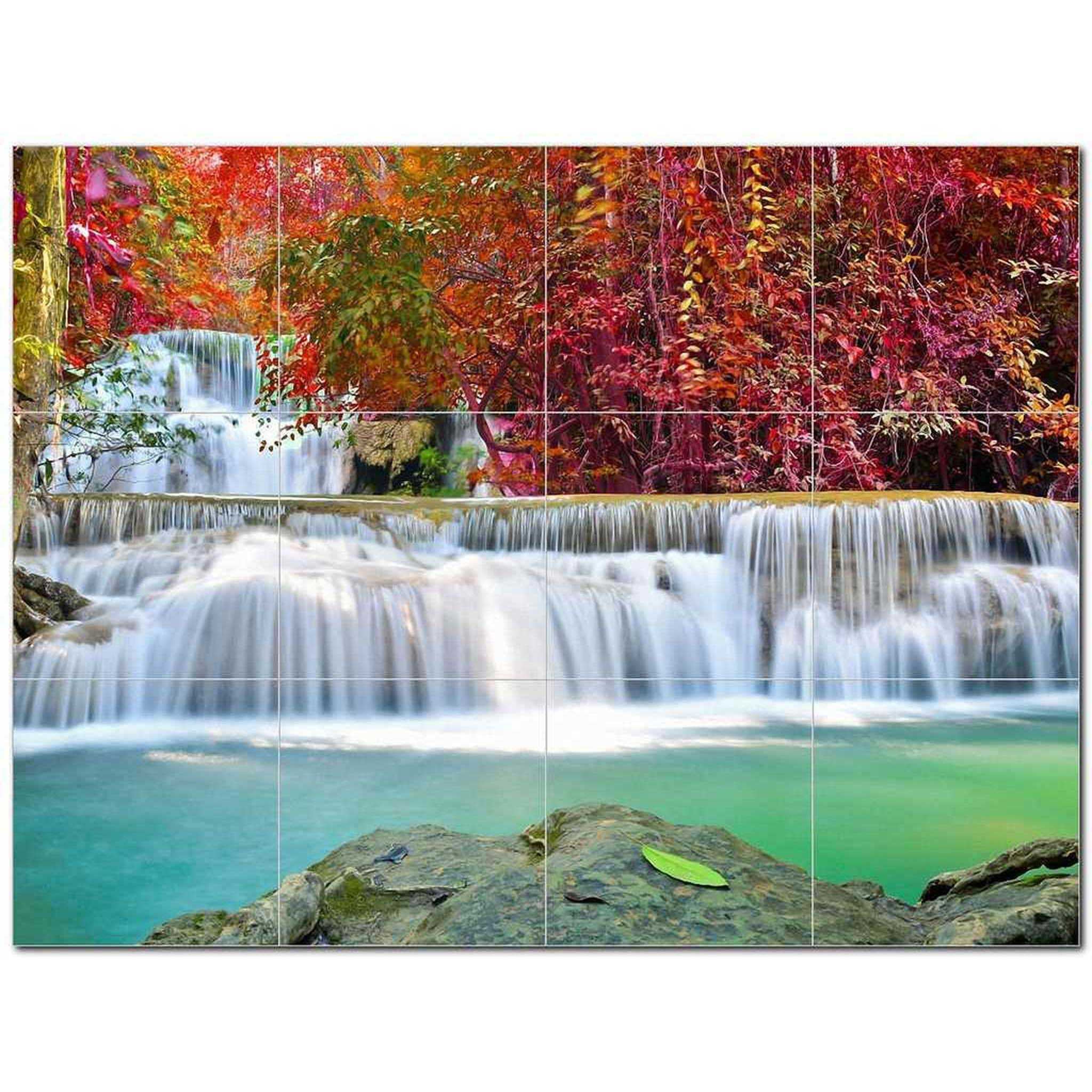 Waterfalls Ceramic Tile Mural Kitchen Backsplash Bathroom Shower 401792 ...