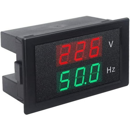 Digital AC Voltmeter Panel Mounting Meter AC80 300V Frequency Counter ...