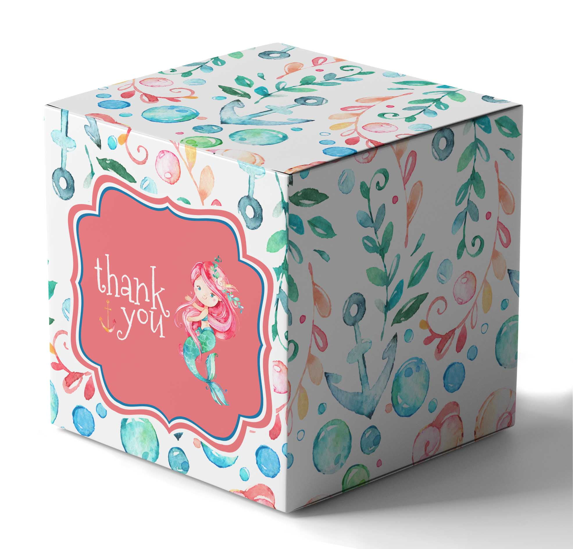 InkdotpotPaper Box -Mini Favor Box ForBaby Shower4x4x4 Inches Paper ...