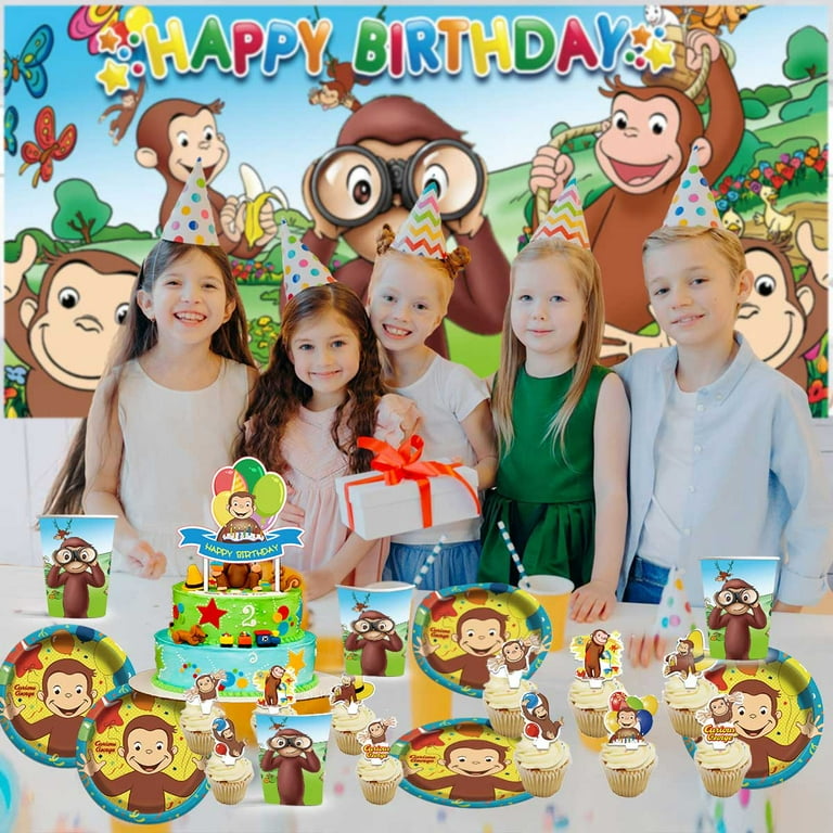 Girl Monkey Themed Centerpieces