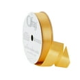 Offray Satin Ribbon Yellow Gold 5/8 inch Single Face Polyester Craft ...