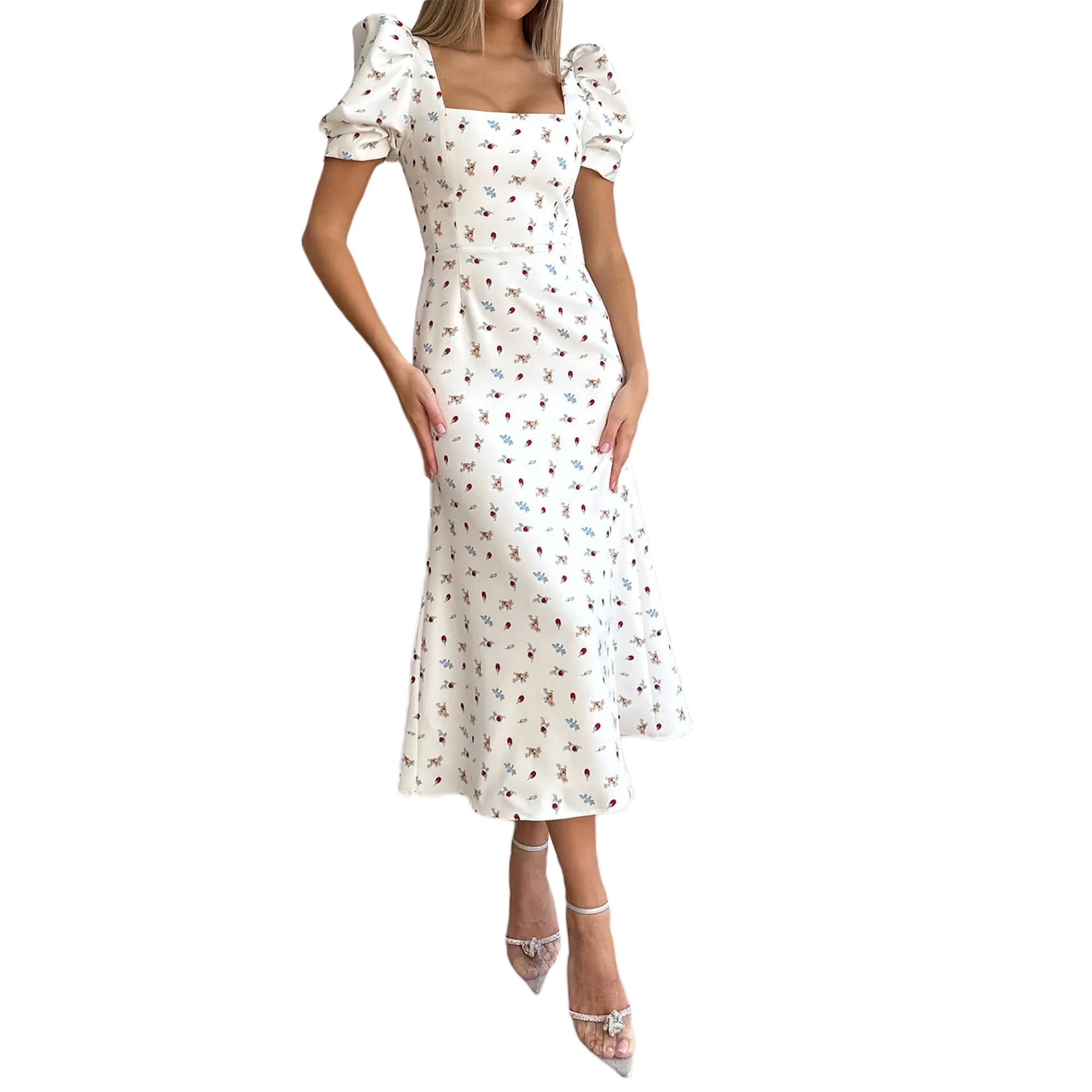 Click here for Honganda Women Summer Midi Dress Casual Short Puff... prices