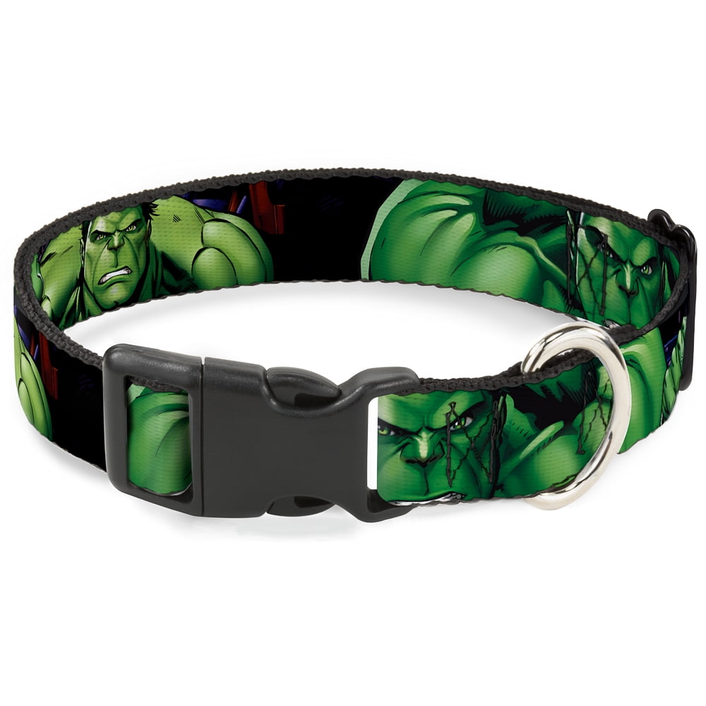 Marvel Comics Pet Collar, Dog Collar Plastic Buckle, Marvel Hulk Close ...