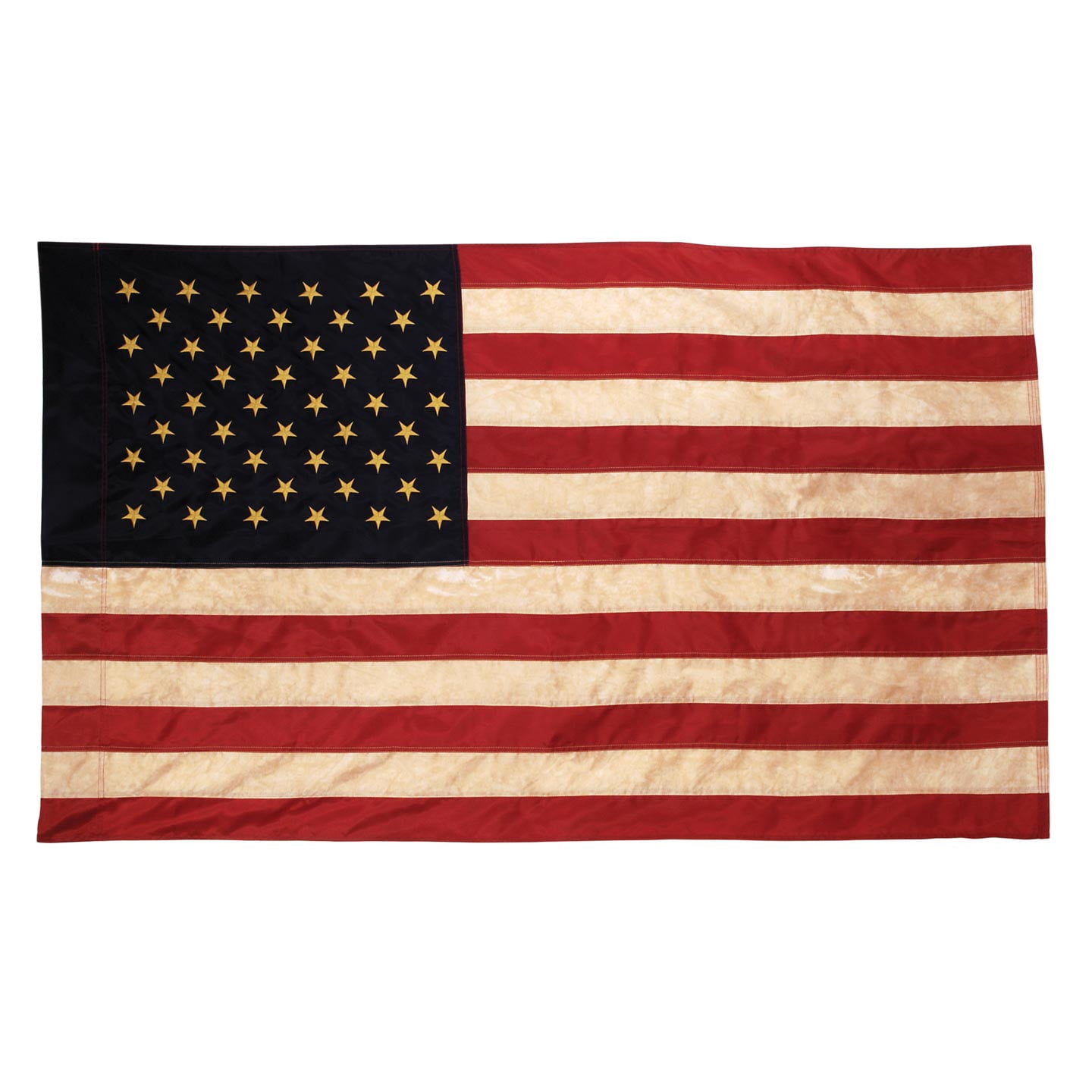 Vintage Look, Tea Stained American Flag - Walmart.com