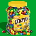 M&M'S Peanut Chocolate Candy Jar, 62oz Resealable Bulk, Perfect for ...