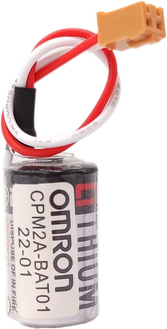 CPM2A-BAT01 ER3V 3.6V 1000mAh PLC Battery with Small Brown Plug for ...