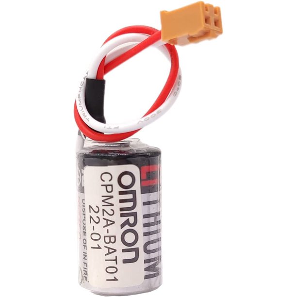 CPM2A-BAT01 ER3V 3.6V 1000mAh PLC Battery with Small Brown Plug for ...