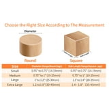 Ezprotekt 24 Pcs Chair Leg Caps with Teflon Sliders for Hardwood ...