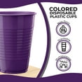 100-Pack 12 Oz Purple Disposable Plastic Cups - Durable and Stylish ...