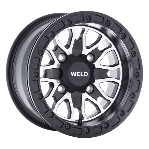 15x10 WELD UTV U501 Raptor Satin Black Milled Wheel 4x156 (5+5 ...
