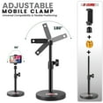 5 Core Mic Stand 3 in 1 Desktop Microphone Stands Adjustable Table Microfono Holder w Phone ...