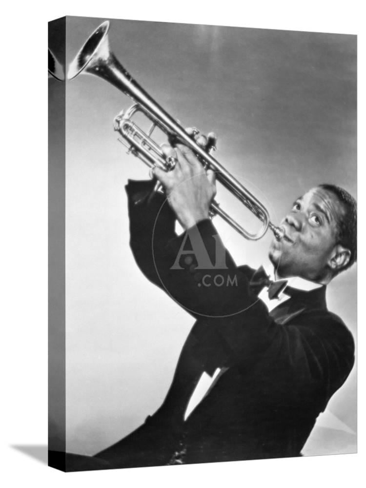 Louis Armstrong, Stretched Canvas Wall Art Sold by Art.Com - Walmart.com