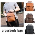 Agiufgs Crossbody Bag Pu Messenger, Multiple Pockets with Adjustable ...