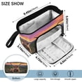 ALAZA Sunset Highland Cow Pencil Pouch Big Capacity Pencil Case Zipper ...