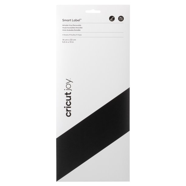 Cricut Joy™ Smart Label™ Writable Vinyl – Removable Black, 5.5" x 13 ...
