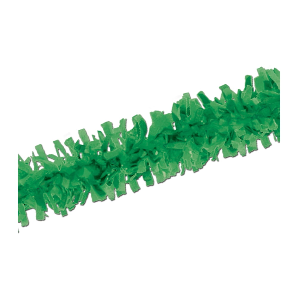 Packaged Tissue Festooning 25' Green - 12 Pack (1 Per Package ...