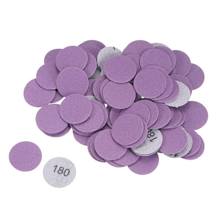 100Pcs 1 Pouce Violet Sablage Disques 180 Grain Professionnelle ...