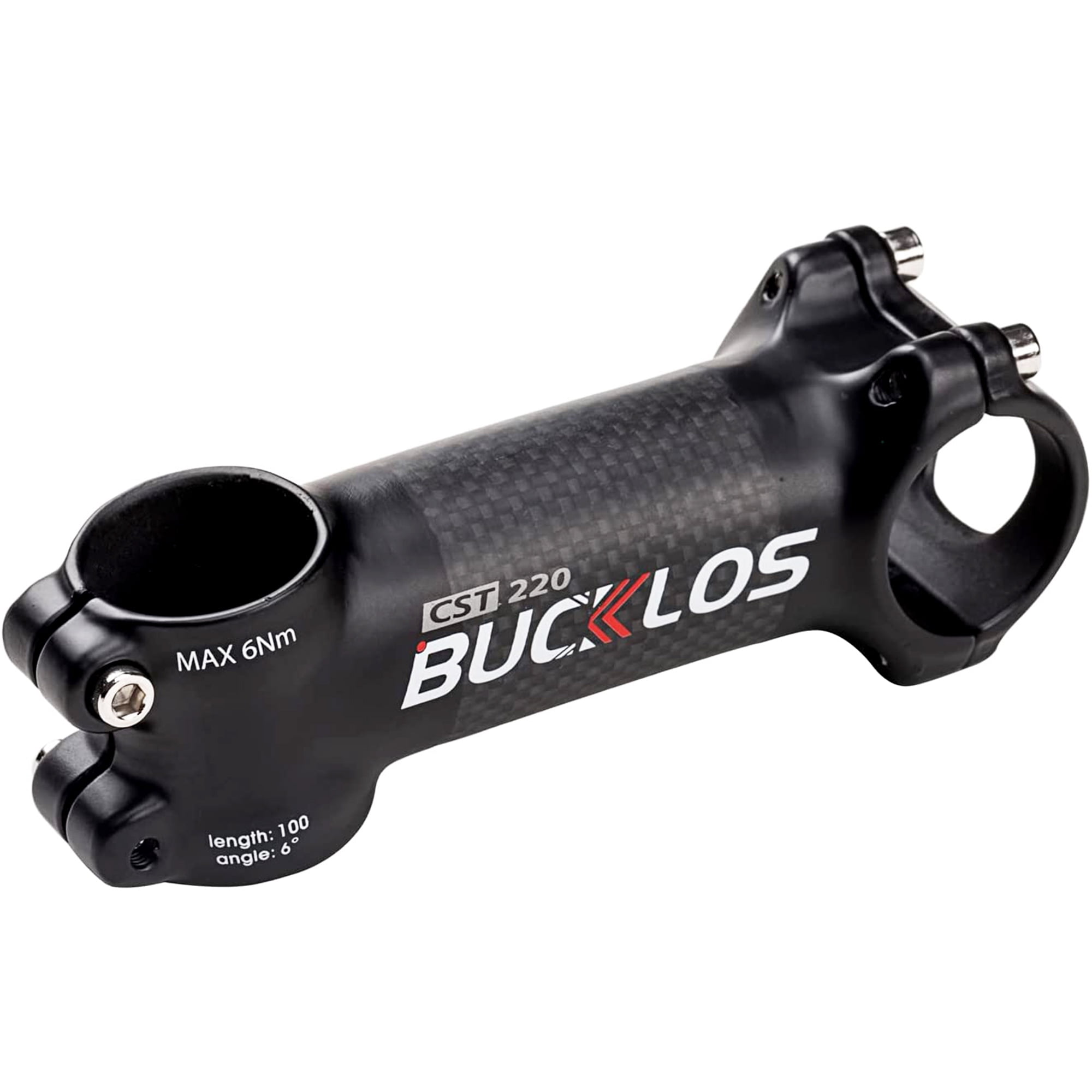 BUCKLOS 31.8mm Carbon+Aluminum Bike Stem 6/17 Degree 60~120mm Mountain ...