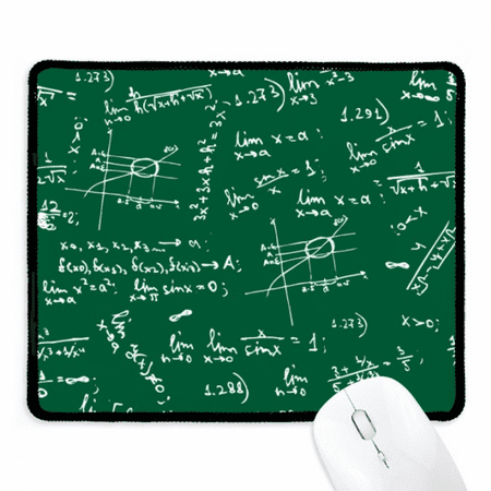 Green Lits Mathematical Formulas Mousepad Stitched Edge Mat Rubber Gang ...