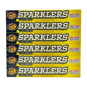 VIP 8pc Pack Bottle/Cake Sparklers - 2 packs of 4, Burns Approx. 45 ...