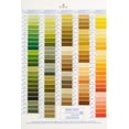 DMC Threaded Color Card W100B White, Stranded Cotton Thread Samples ...
