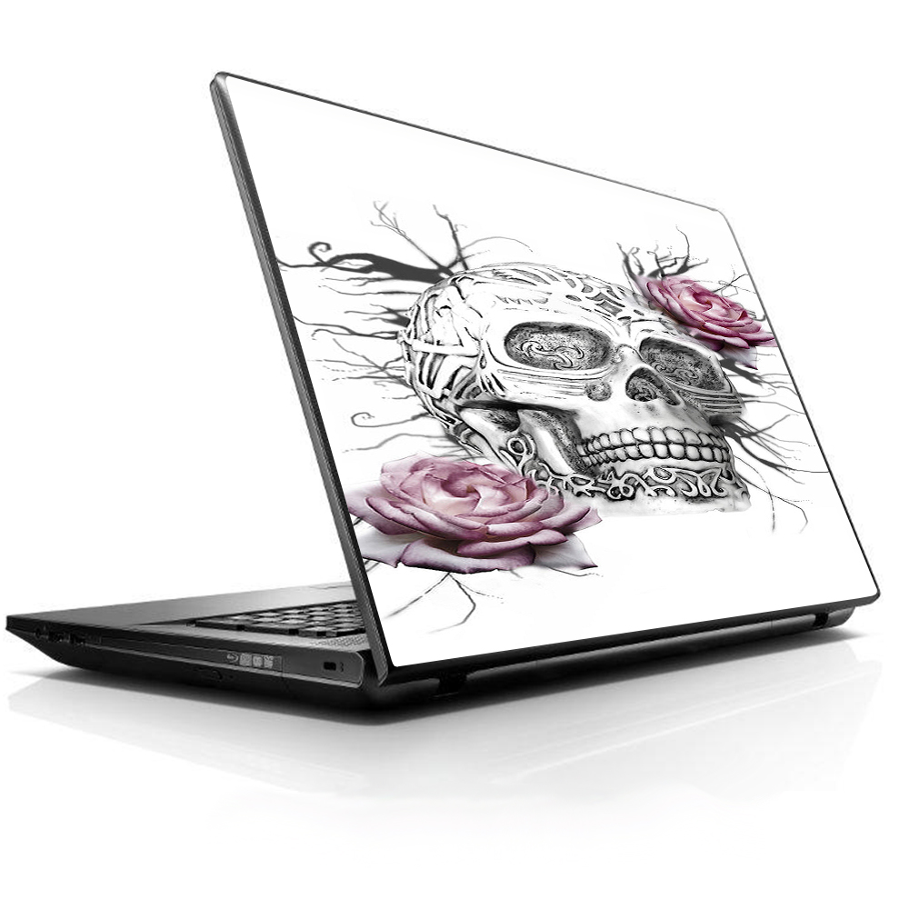 Laptop Notebook Universal Skin Decal Fits 13.3" To 16" / Roses In Skull ...