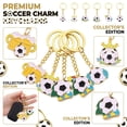 Mskk Soccer Theme Keychains, Collectible Edition Enamel Soccer Pendants ...