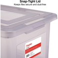 Staples Hanging File Folder Box, Storage Bin Organizer, Snap Lid ...