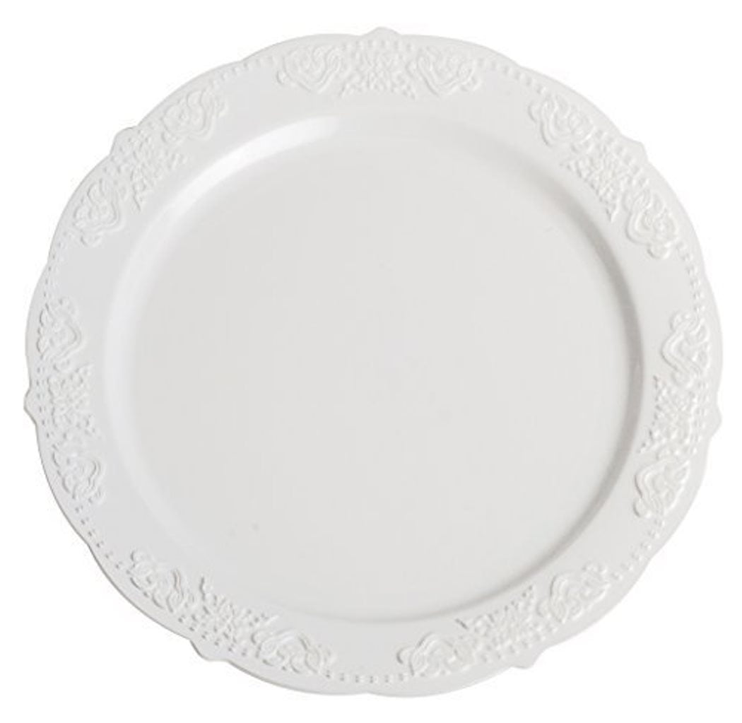 Party Joy 200-Piece Dinnerware Set | Silver Lines Collection | Heavy ...