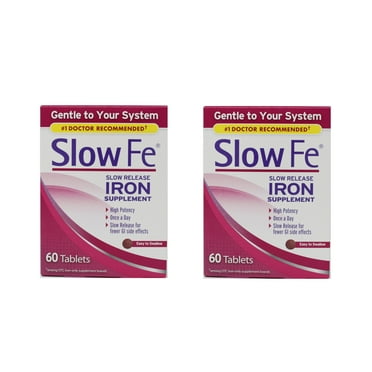 Slow Fe High-Potency Iron Supplement, 45mg - Release Pills & Vitamins ...