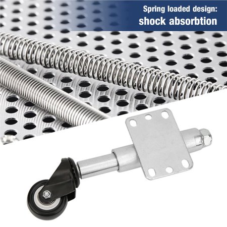 2" PU Gate Wheel Spring Loaded Caster Spring Loaded Spring Loaded Wheel ...