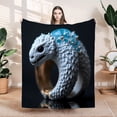 Cozy Flannel Blanket - Soft Warm and Durable with Elegant Dragon Scale ...