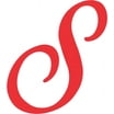 4.5in x 3in Red Cursive N Monogram Sticker Fancy Vinyl Vehicle Stickers ...