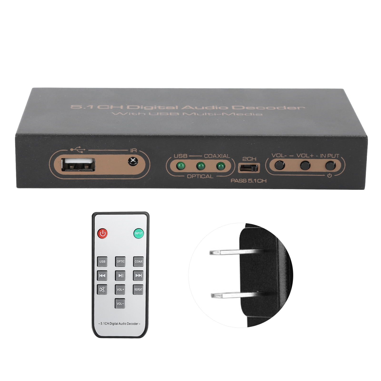 Bienvenido Decodificador de audio digital 5.1CH Reproductor de audio multimedia 5.1 Audio AC3 ...