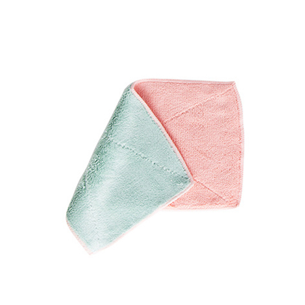 NUZYZ Kitchen Bathroom Dual-Color Absorbent Washing Cleaning Hand Towel ...