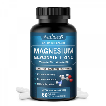 Bluebonnet Nutrition - Magnesium Oxide & B-6 Vitamin Supplement - 90 ...
