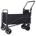 2-in-1 Multifunctional Folding Wagon Carts, Convertible Beach Chair ...