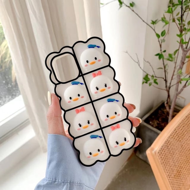 Stress Fidget Toys Push Bubble Phone Case For iPhone 13 11 12 Pro 6 7 8 ...