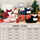 DL Women's Cozy Knit Indoor/Outdoor House Booties with Non-Slip Rubber ...