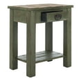 SAFAVIEH Alfred Country Parson End Table with Storage Drawer, Antique Green - Walmart.com