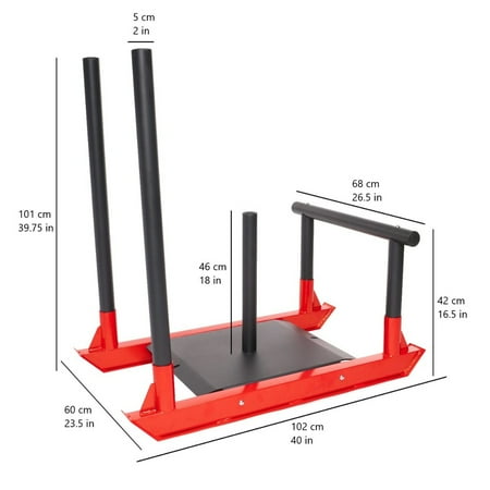 PRISP Weighted Power Sled for Speed and Strength Training - Push and ...